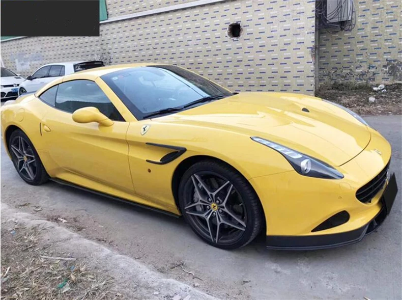 For Ferrari California T 2015-No REAL Carbon Fiber Front Lip Splitters ...