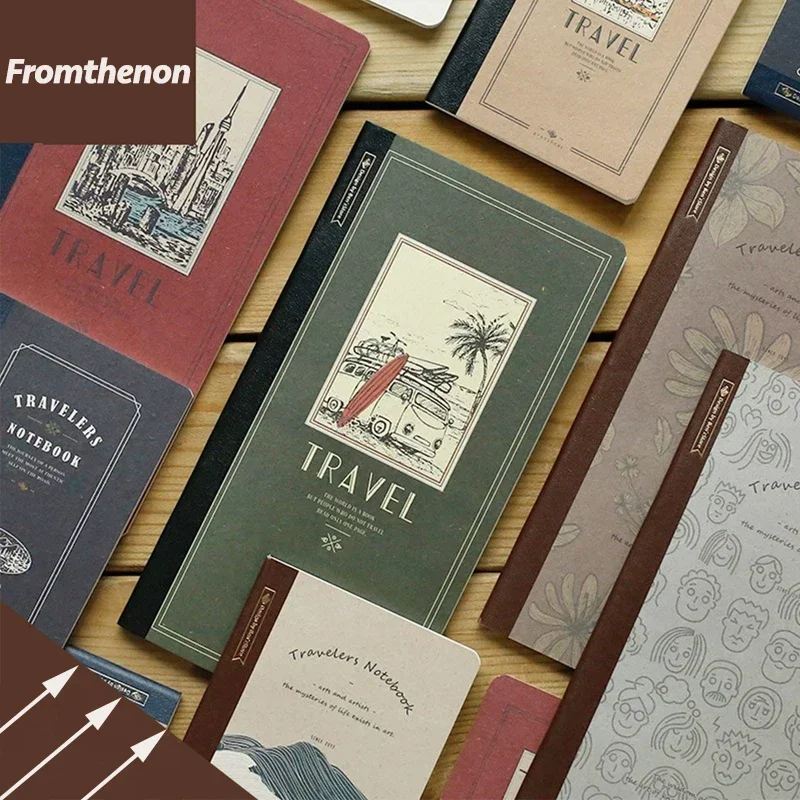 Fromthenon-Retro-Travel-Notebook-Ledger-Inner-Core-Notebooks-Planner ...