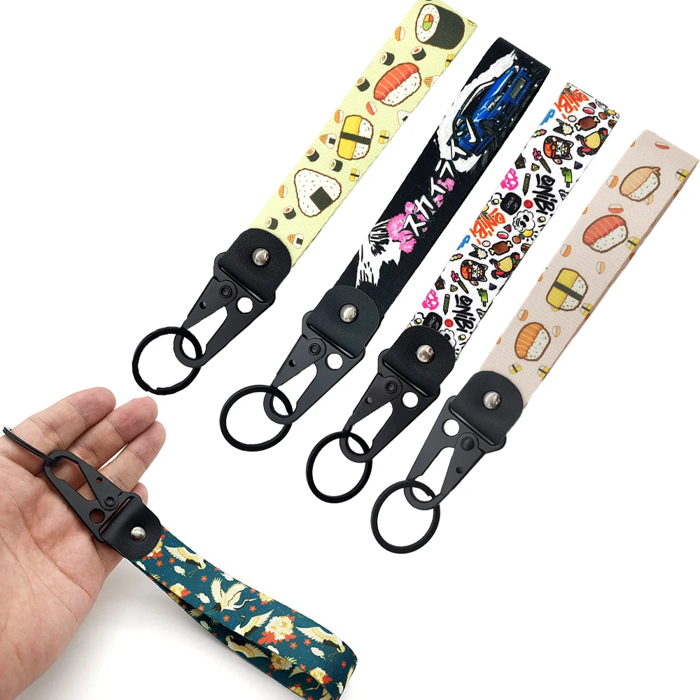 New-JDM-Car-Key-Chain-Japanese-Sushi-Lucky-Cat-Metal-Auto-Key-Ring ...