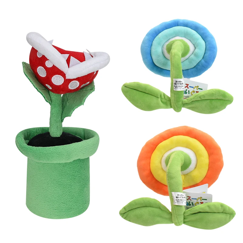 Hot-Game-Mario-Plush-Toys-Piranha-Plants-Ice-Fire-Flower-Soft-Stuffed ...