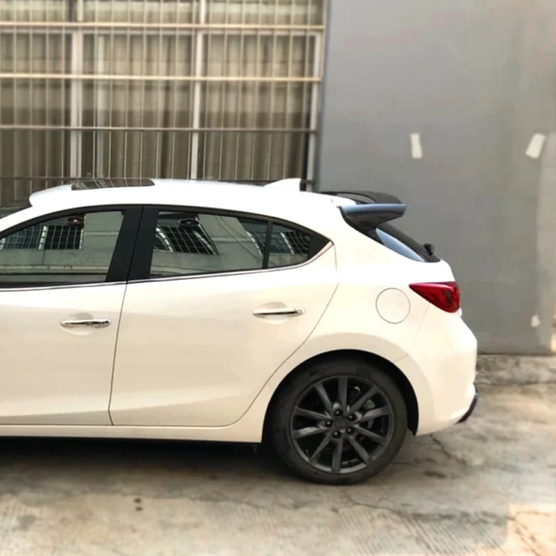 White Mazda 3 Hatchback Modified