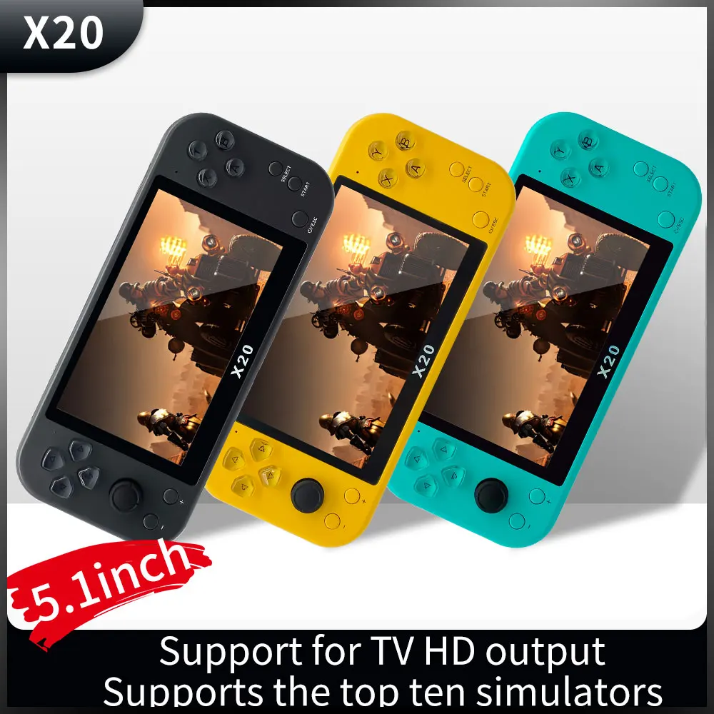 Coopreme-X20-Retro-Video-Game-Console-5-1-Inch-Display-Handheld-Gaming ...