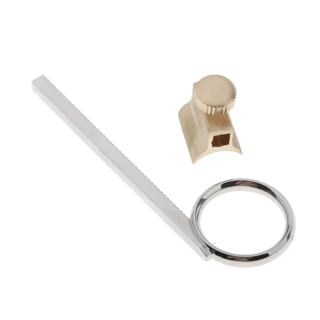 Trumpet Slide Finger Ring W/ Holder for Repairing Parts Musical ...