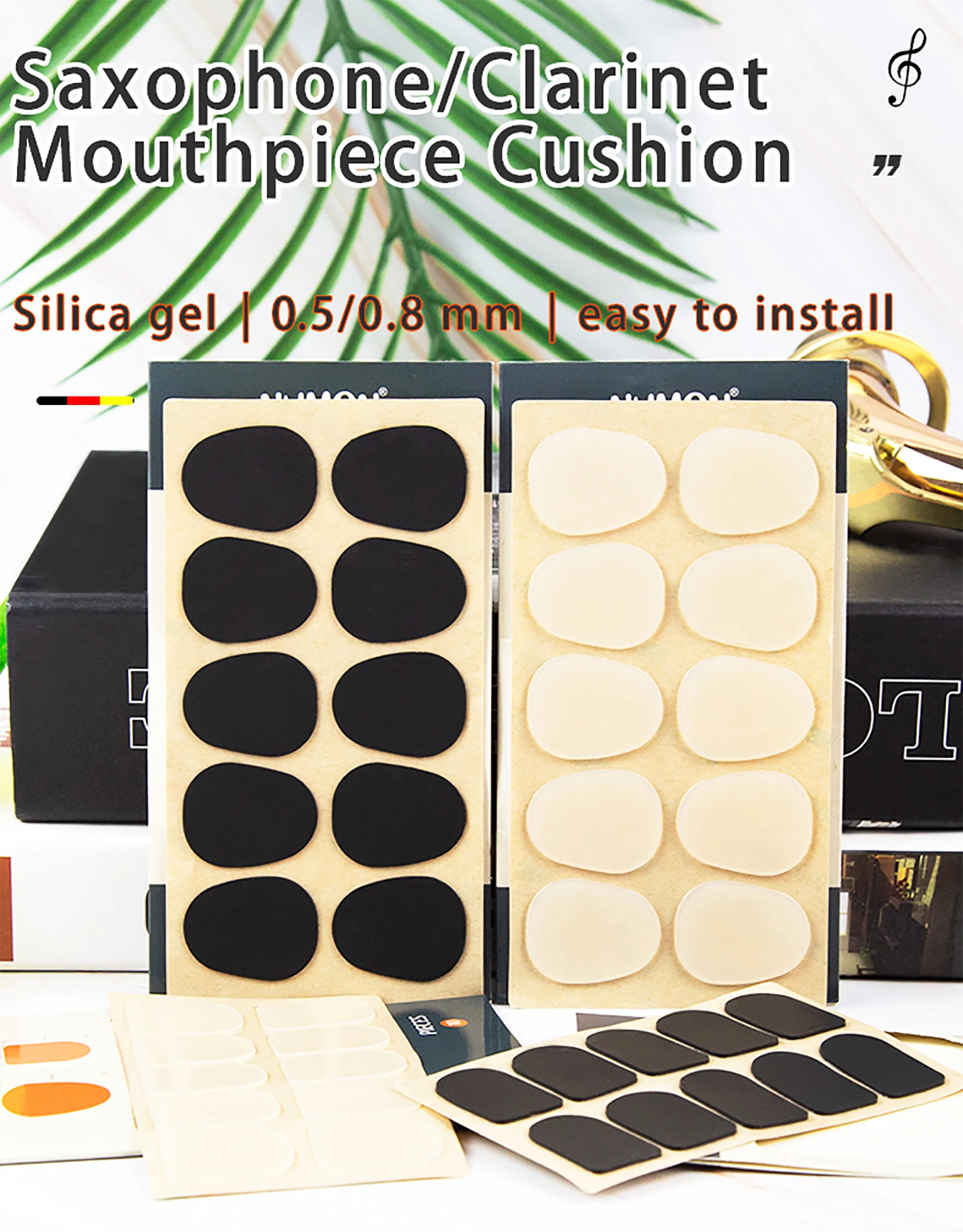 10pcs Saxophone Mouthpiece Cushion Sax Mouthpiece Patches Cushions Alto ...