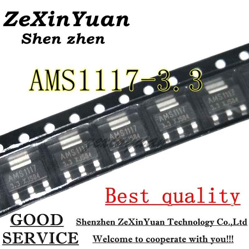 200PCS-AMS1117-3-3V-AMS1117-ADJ-AMS1117-1-8V-AMS1117-1-2V-AMS1117-5-0V ...