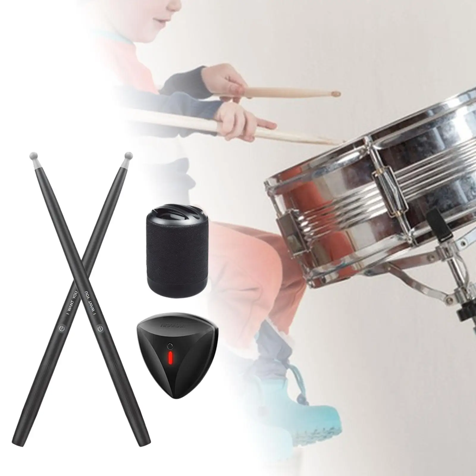 Electronic-Drum-Set-Percussion-Instrument-Tool-Electronic-Air-Drum-Set ...