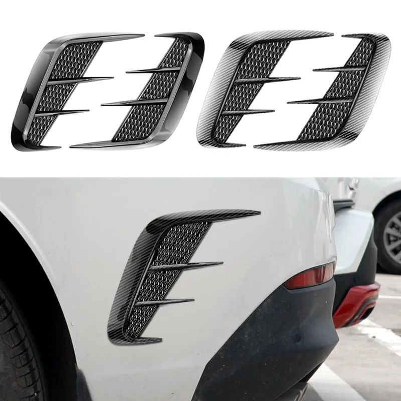 1-Pair-Side-Flow-Vent-Fender-Vent-Wing-Cover-Sticker-Auto-Air-Flow ...