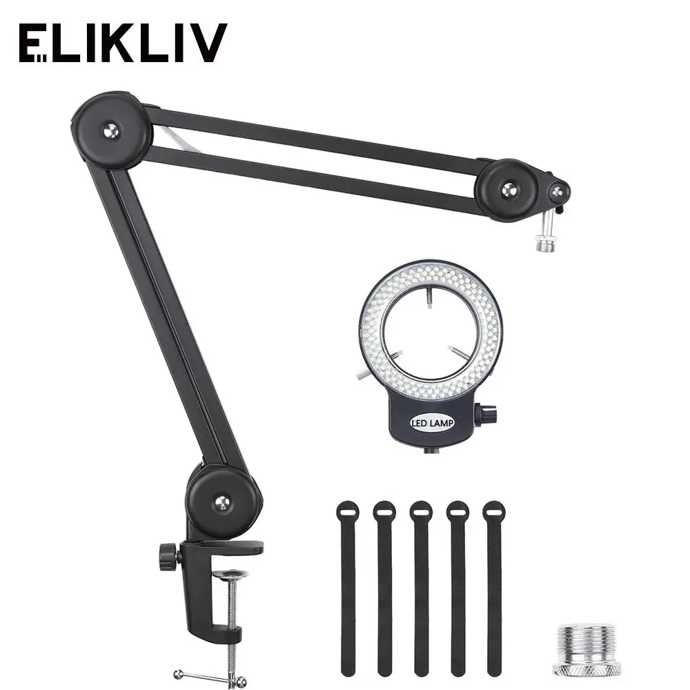 Elikliv-Digital-Microscope-Flexible-Arm-with-Ring-Light-Suspension-Boom ...