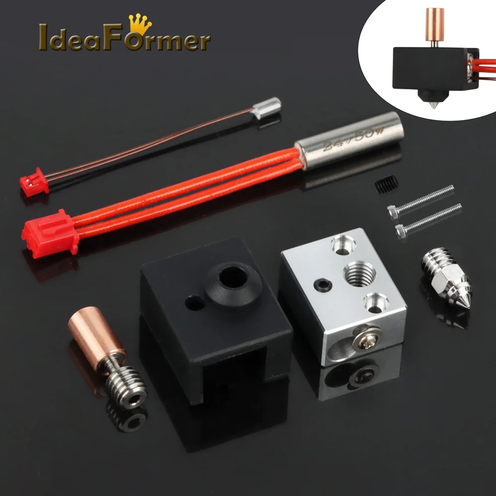 IdeaFormer 3D Printer Parts Heating Block Hotend Bimetal Heatbreak Max ...