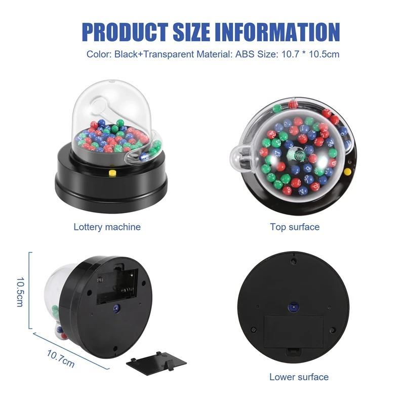 Electric Lucky Lottery Toy Number Picking Machine Mini Lottery Bingo ...