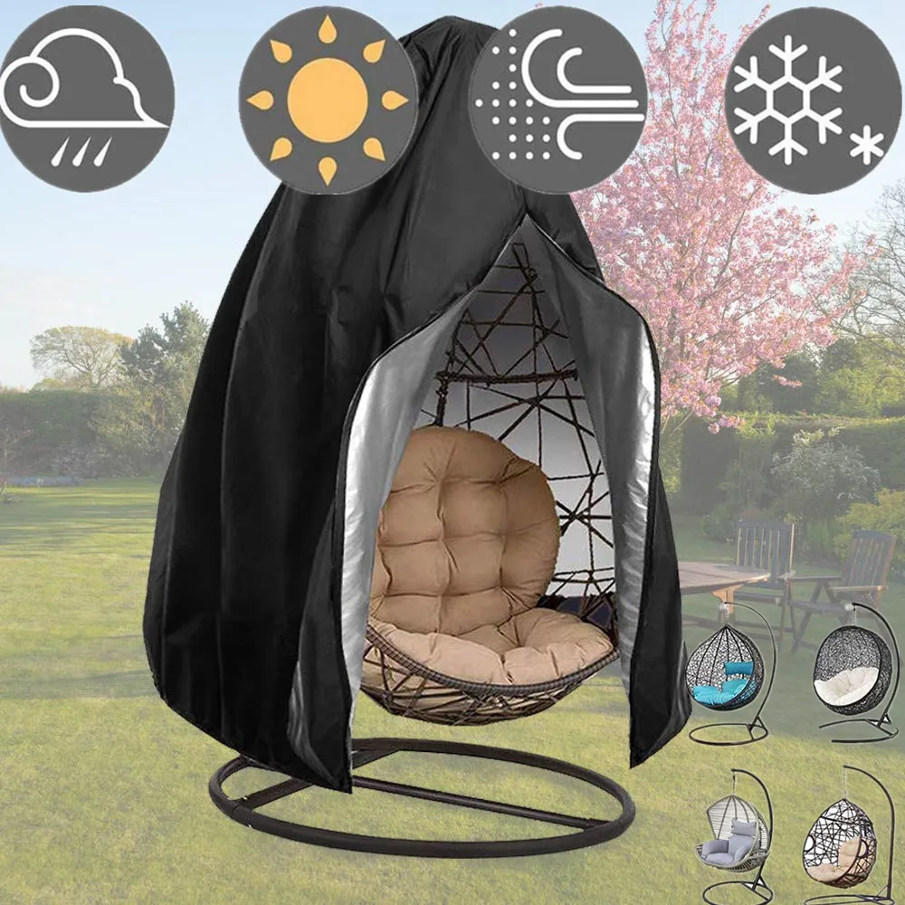 Hanging Chair Cover with Zipper Waterproof Anti UV Weather Resisatant ...