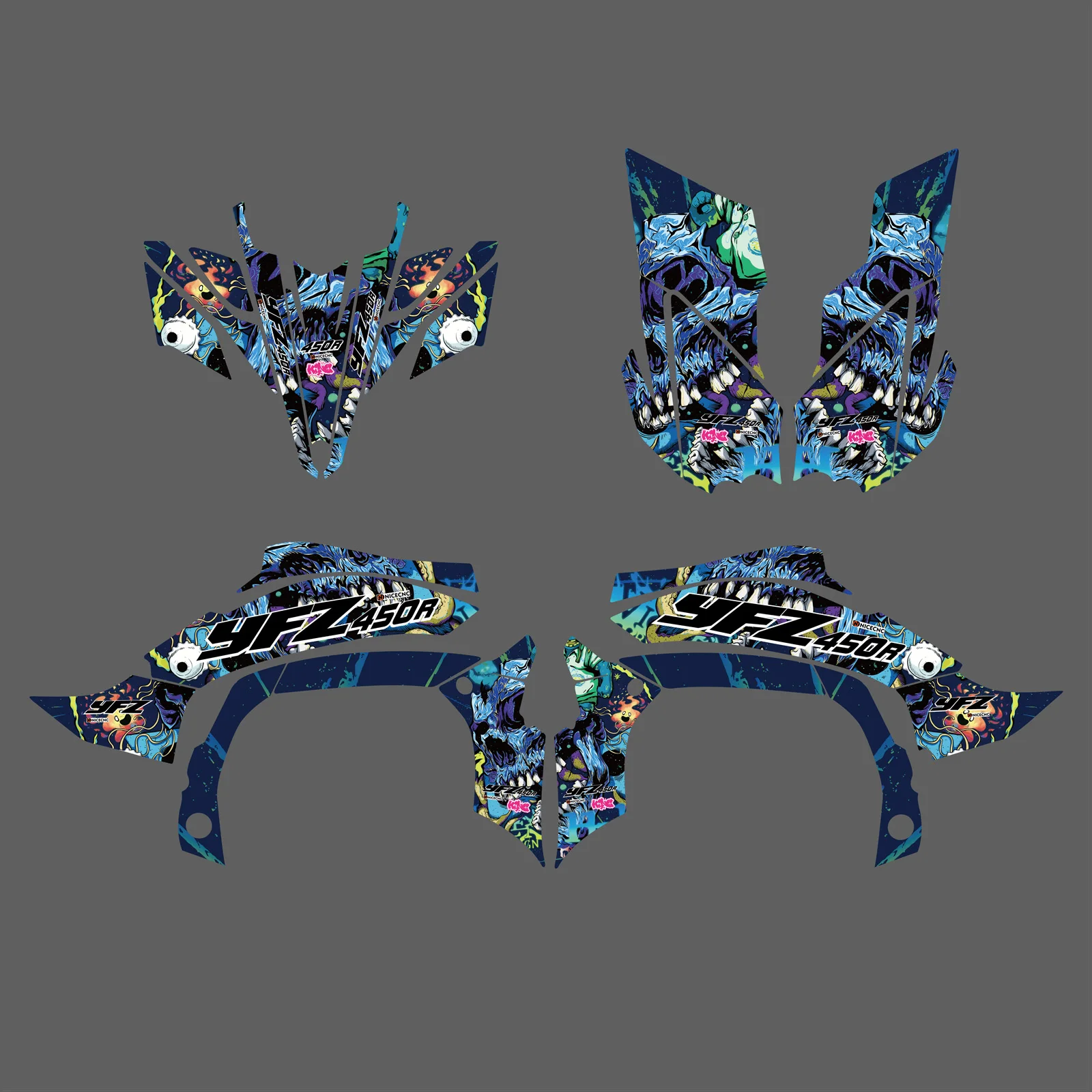 NiceCNC-For-Yamaha-YFZ450R-YFZ450X-YFZ-450R-450X-450-R-X-2009-2013-2012 ...