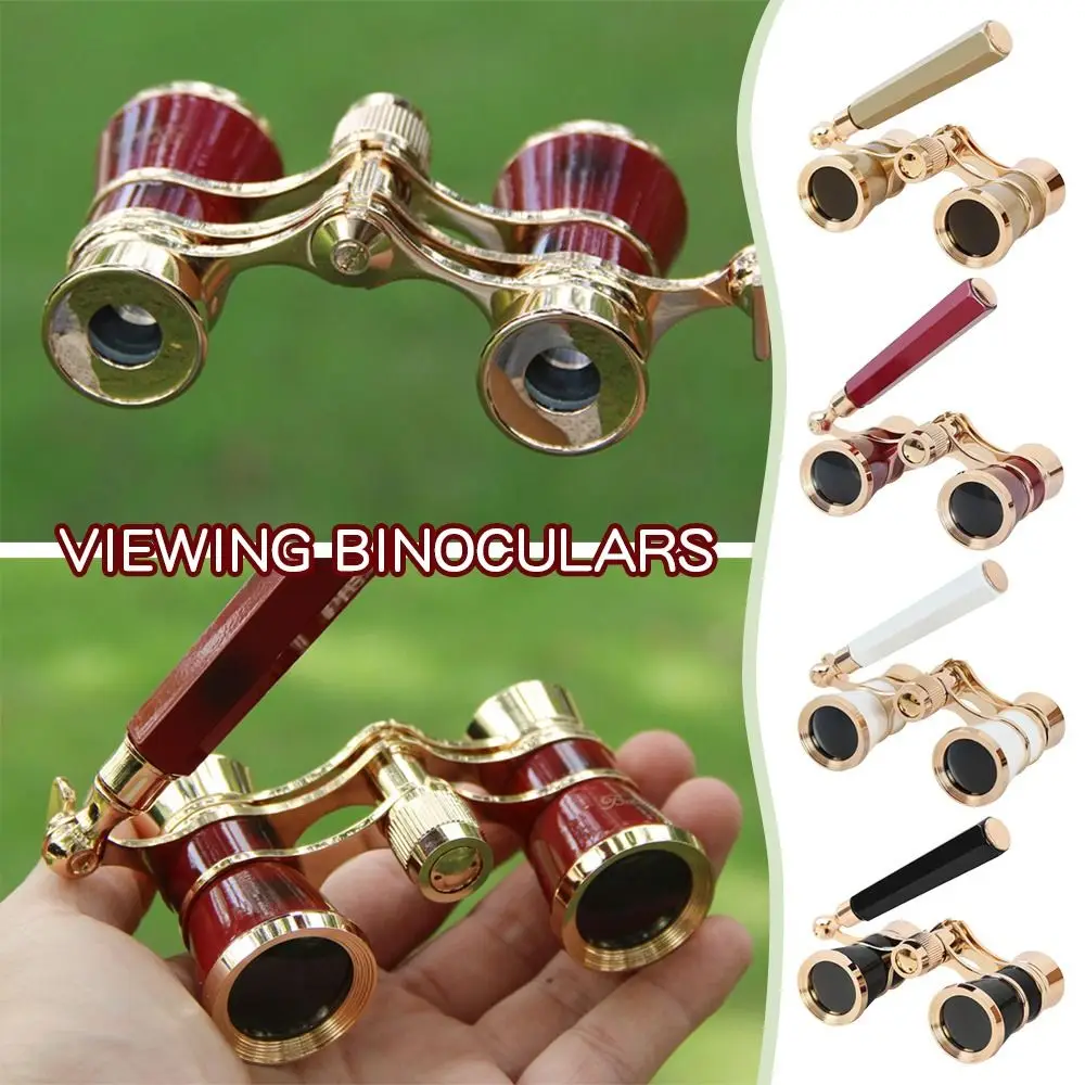 New-Design-3X25-Vintage-Metal-Binoculars-With-Handle-Optical-Lens ...