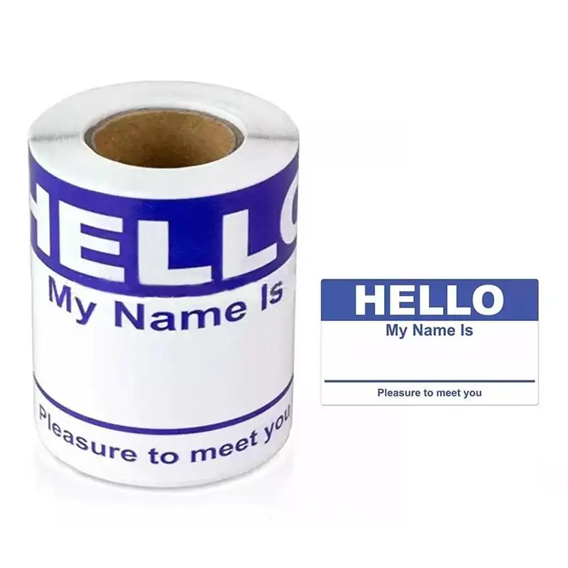 Name Tag Hello My Name Is