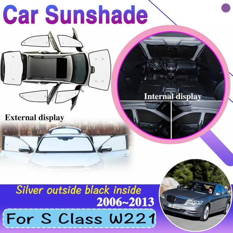 For-Mercedes-Benz-S-Class-W221-Accessories-2006-2007-2013-SWB-Car ...