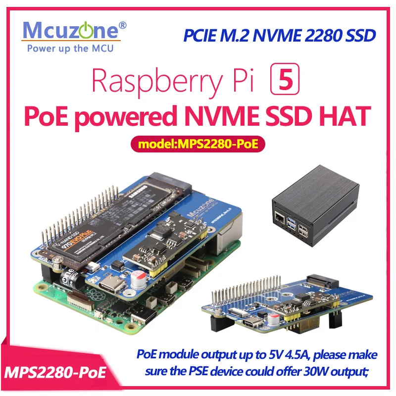 MPS2280-PoE-Raspberry-Pi5-PoE-powered-NVME-SSD-HAT-PCIE-M-2-NVME-2280-SSD-support.jpg