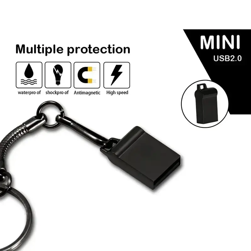Super-Mini-USB-Flash-Drives-64GB-Metal-U-Disk-Black-Memory-Stick-Free ...