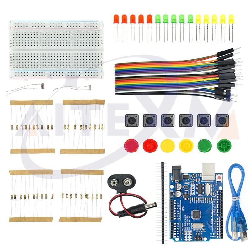 Kit-de-inicio-para-UNO-R3-Mini-placa-de-pruebas-bot-n-de-cable-de ...