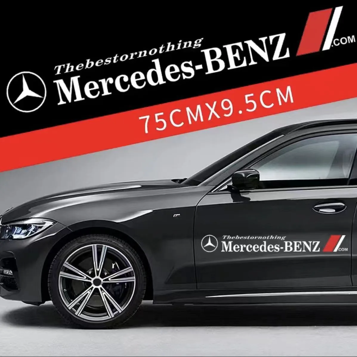 2Pcs-Car-Side-Door-Sticker-Cool-Decal-Styling-Decoration-For-MERCEDES ...