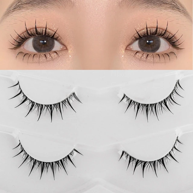 With Clear Band Lashes