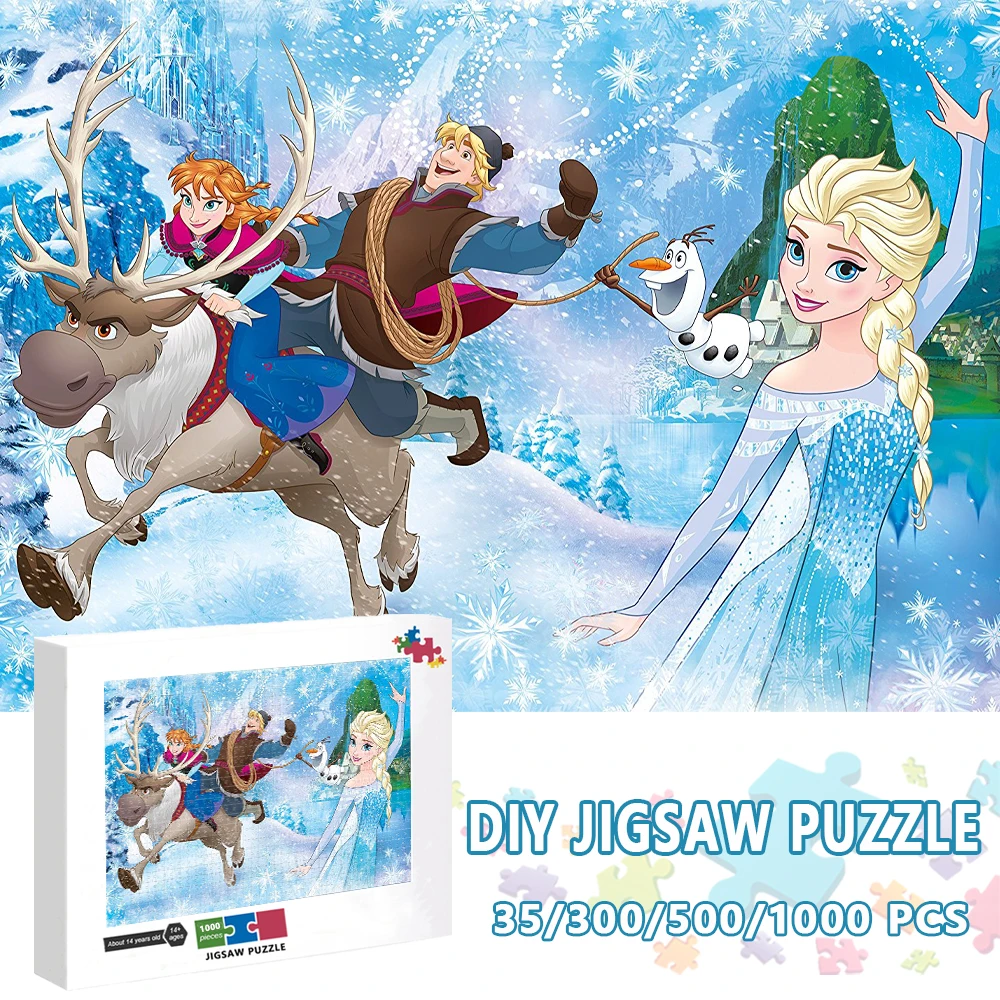 Generic 1000 Pieces Frozen Puzzle Disney Cartoon Character Disney ...