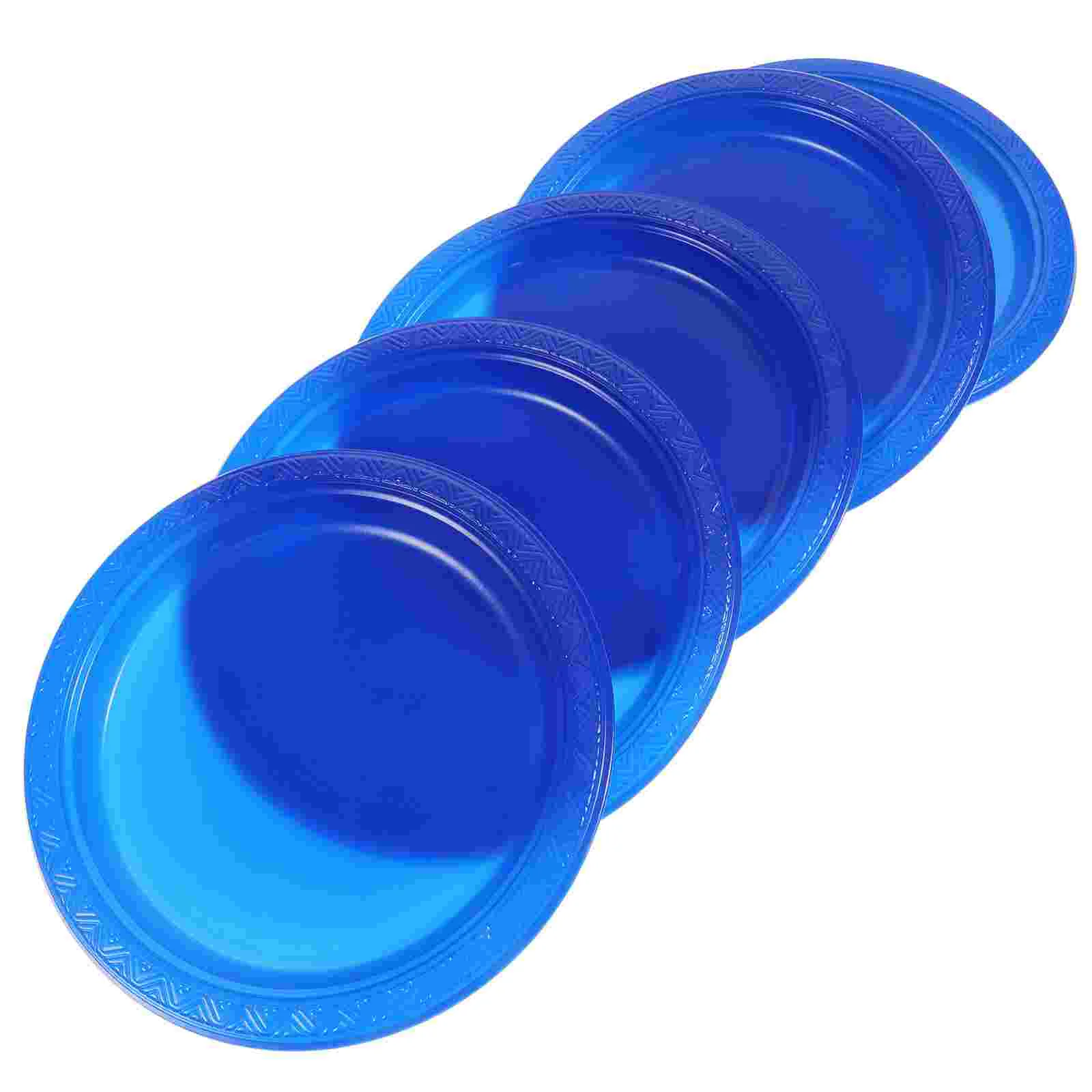 20-Pcs-Fruit-Tray-Blue-Round-Paper-Plate-Dinner-Plates-Plastic ...