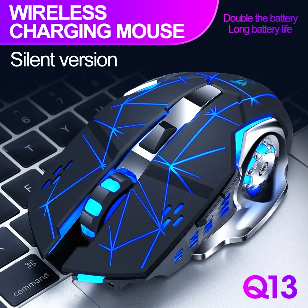 New Wireless Mouse Charging Gaming Mouse Mute Backlit Mouse Mechanical ...