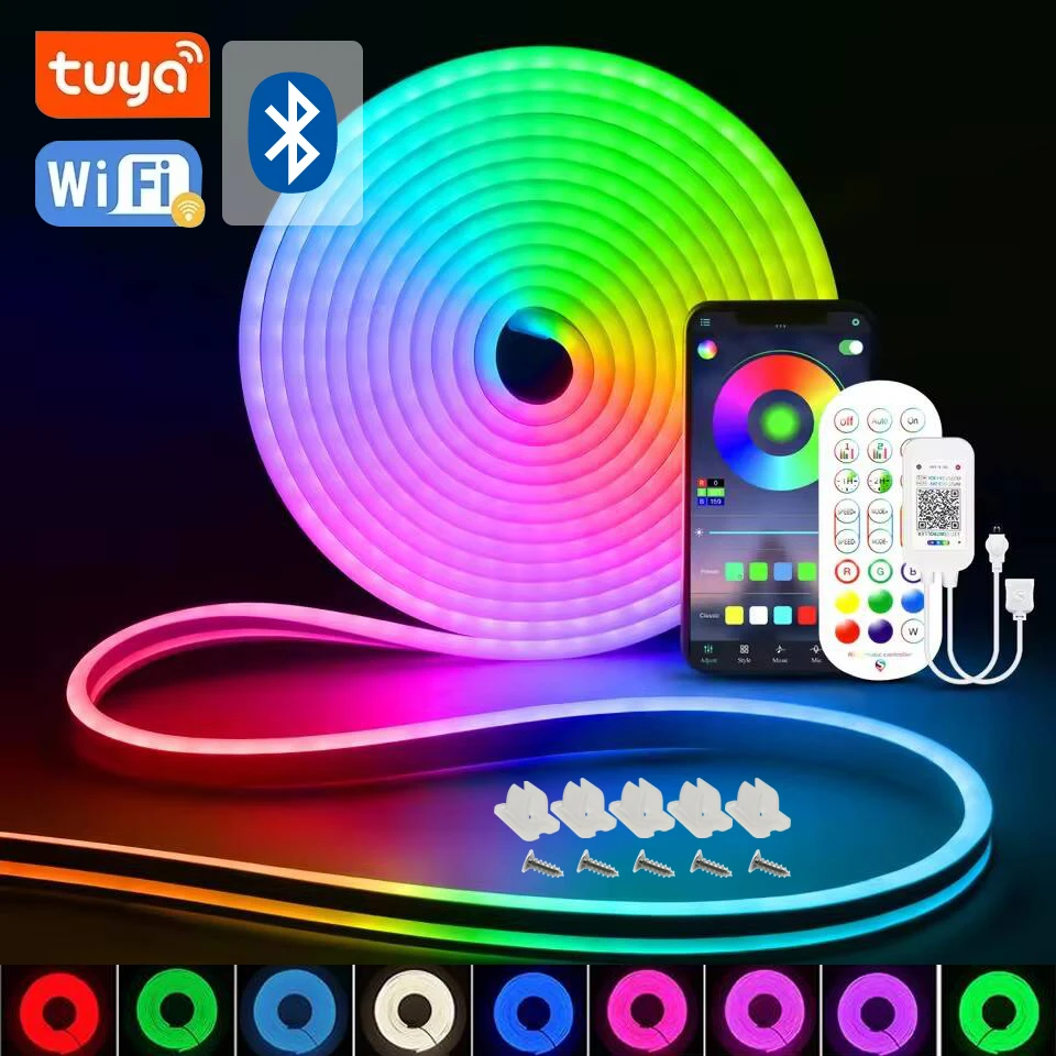 5V Usb Rgb Neon Led Light Strip 1M 2M 3M 5M Outdoor Waterproof Luce ...