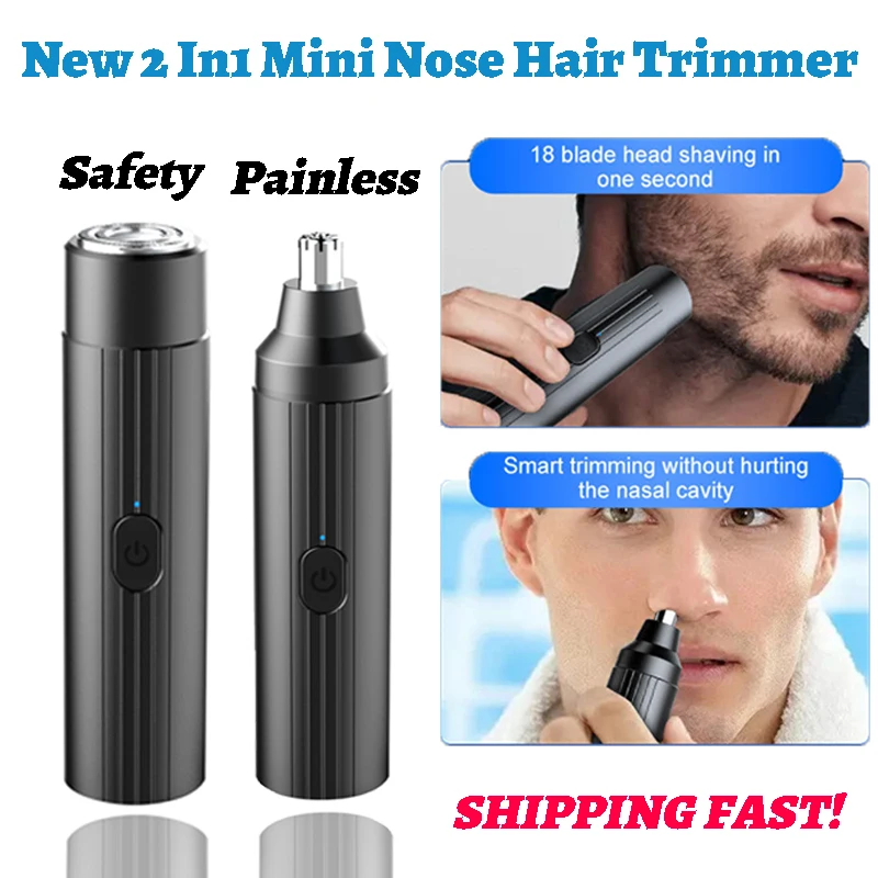 2-in-1-Mini-Electric-Nose-Hair-Trimmer-Razors-Eyebrow-Shaver-Men-s ...