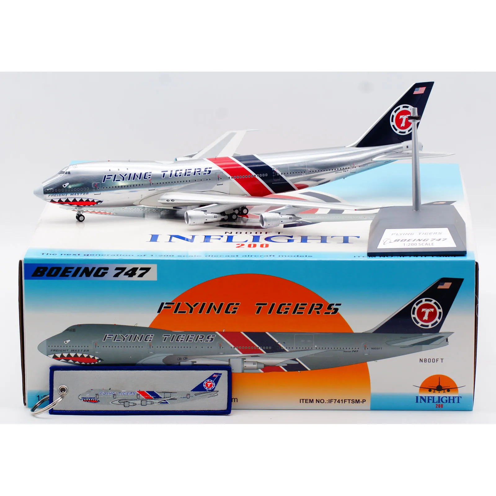 IF741FTSM P Alloy Collectible Plane Gift INFLIGHT 1:200 FLYING TIGERS ...