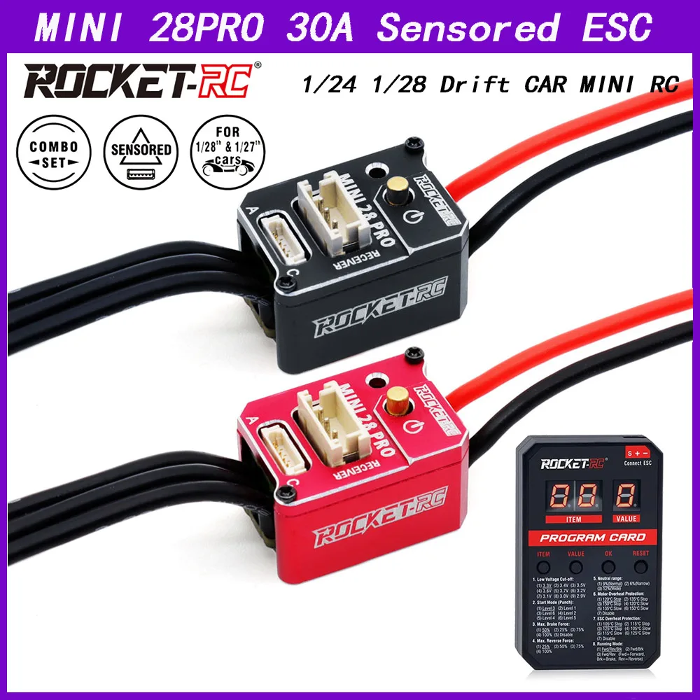 ROCKET-RC-MINI-28-Pro-30A-Brushless-ESC-with-LED-Programing-Card-Combo ...