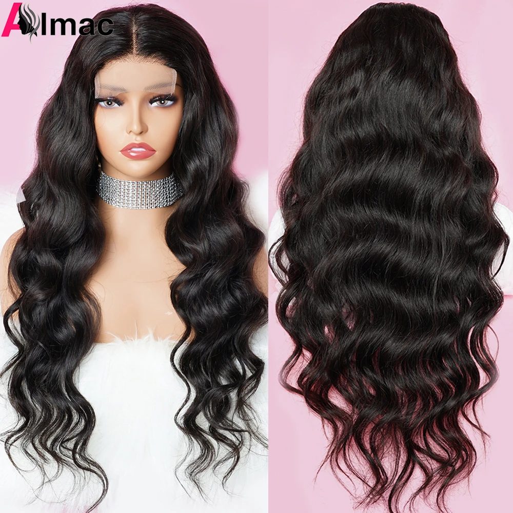 12 28 Inch Body Wave Closure Wig Indian Human Hair Lace Wig Pre Plucked ...