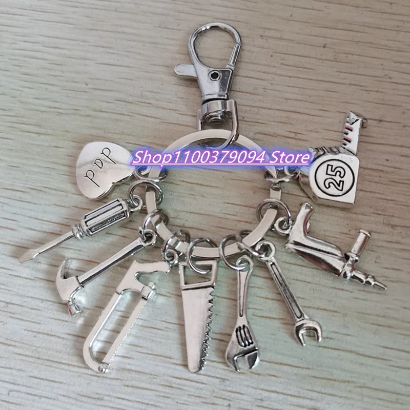 New-Keychain-hammer-electric-circular-saw-Keychain-Dad-jewelry-gift ...