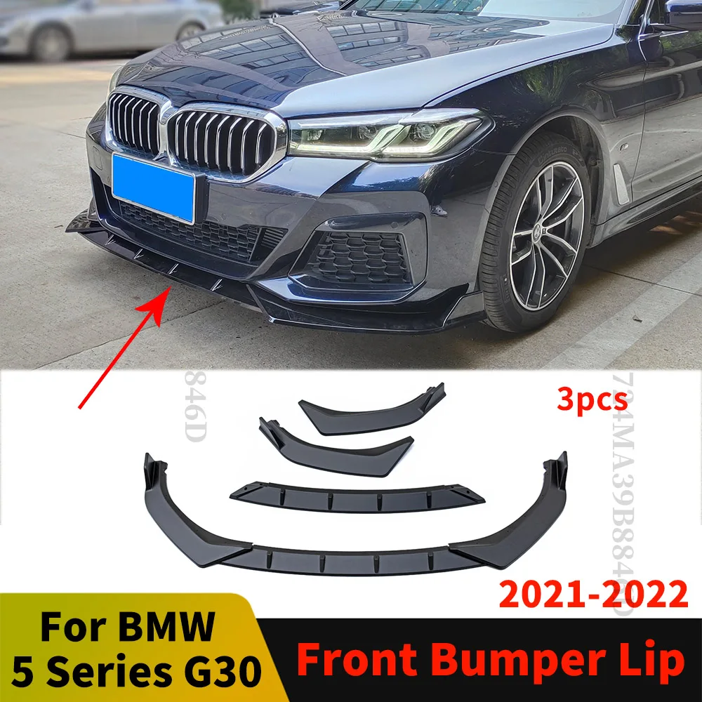 Guard-Splitter-Carbon-Black-Front-Bumper-Lip-Chin-Tuning-Accessories ...