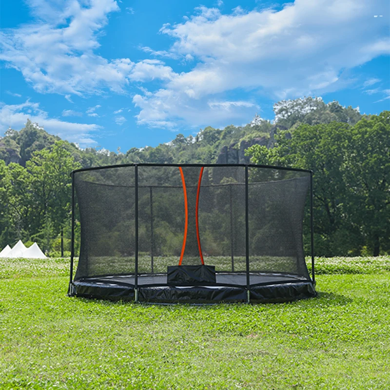 Zoshine 14FT Rustproof PVC Outdoor Trampoline Foldable Space-Saving ...