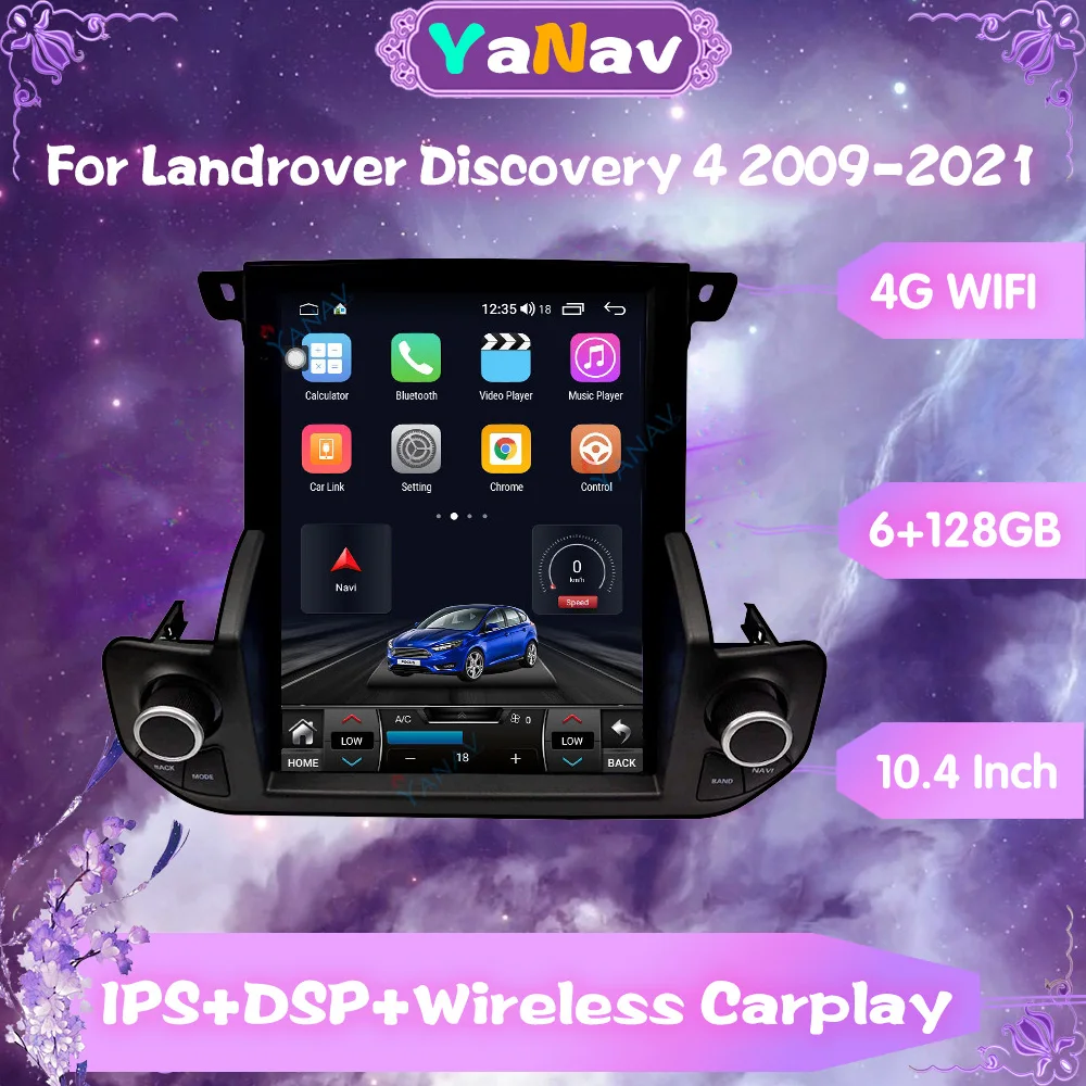 128G-Car-Radio-Carplay-For-Land-Rover-Landrover-Discovery-4-LR4-2009 ...