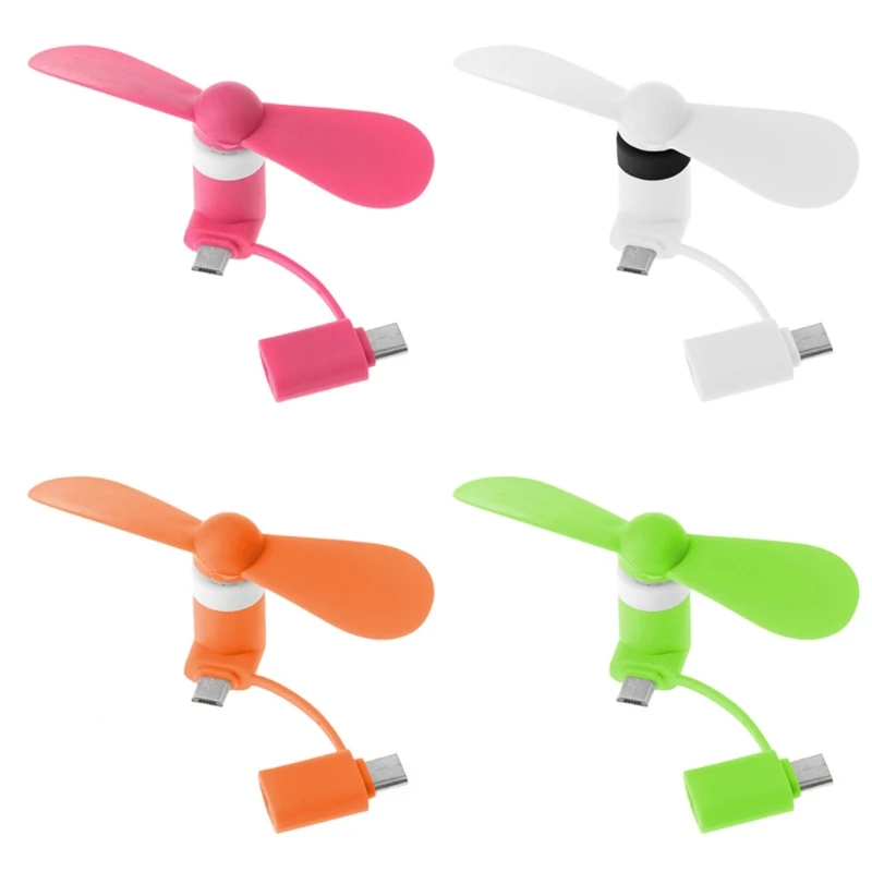 USB-Fan-Cell-Phone-Fans-Type-C-Micro-USB-Cooler-Handheld-Cell-Phone ...
