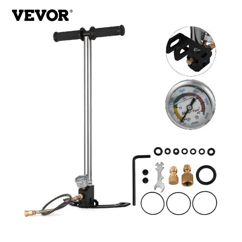 Vevor 3 Stage Pcp Pomp + Manometer 4500PSI Band Kajak Bal Opblaasbare ...