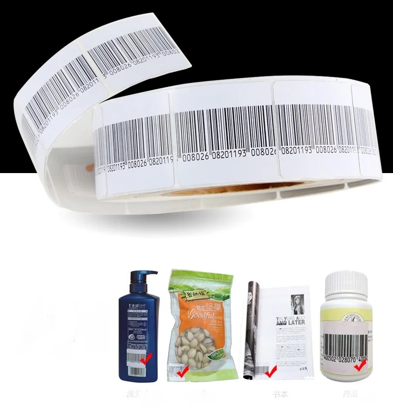 1000PCS-RF-8-2Mhz-Security-Labels-Sticker-Square-1-5-X-1-5-Inch-Barcode ...