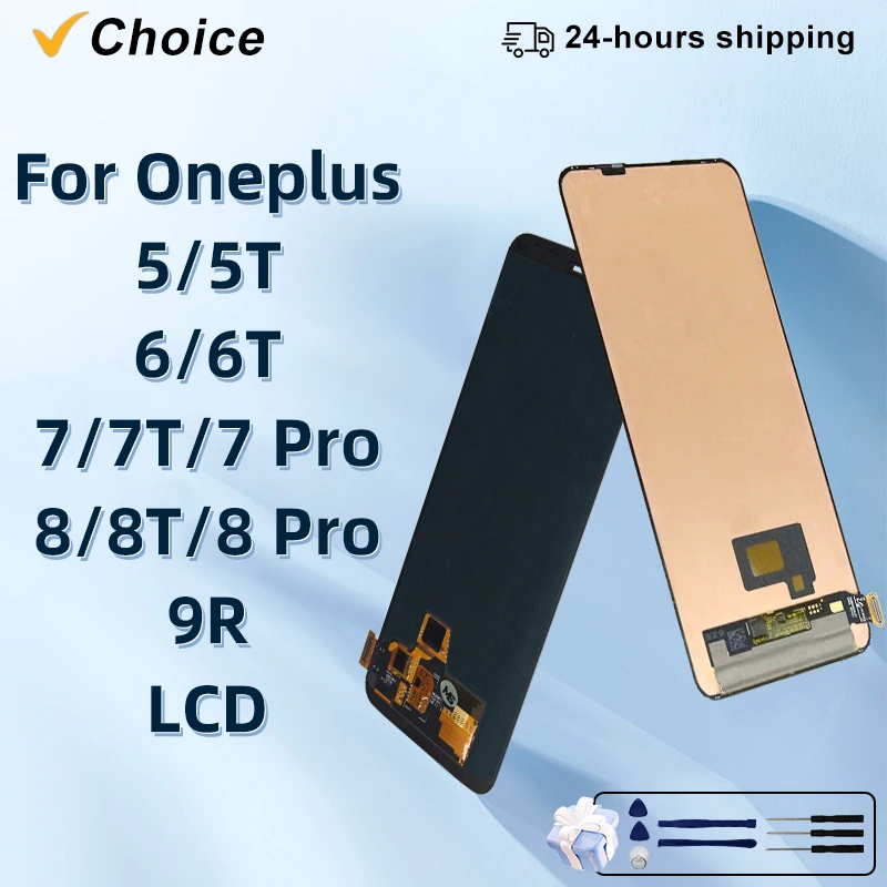 CHOICE SUPER AMOLED LCD For OnePlus 5 5T 6 6T LCD Display Touch Screen ...