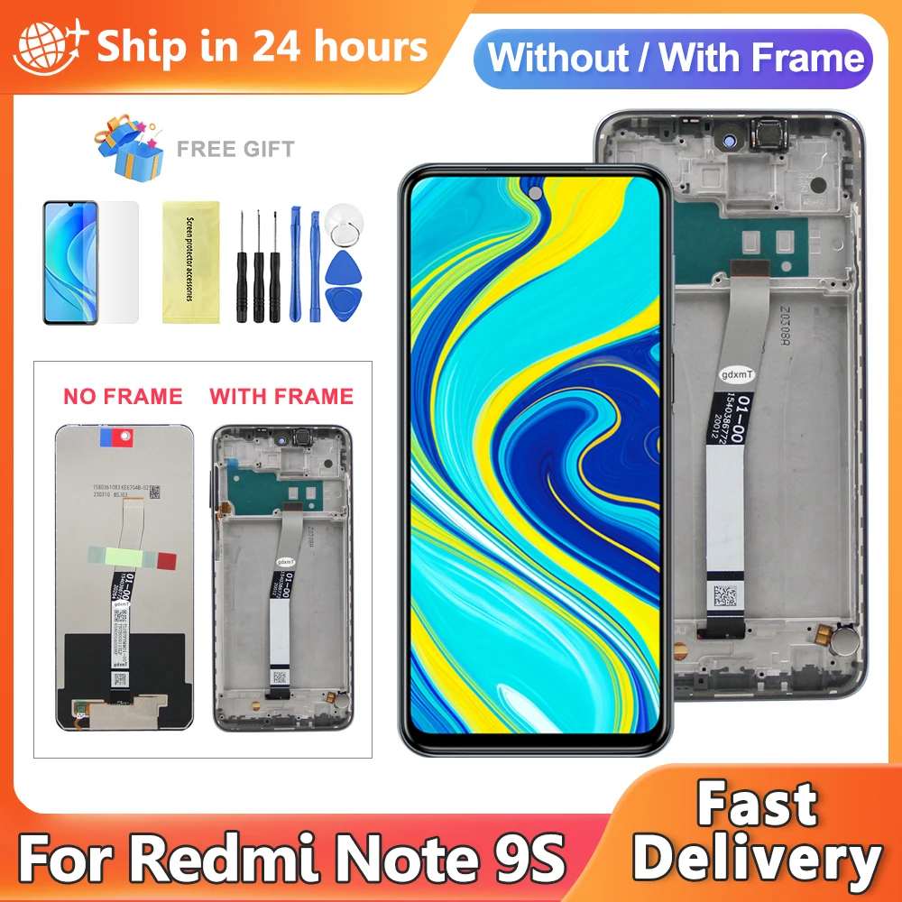6-67-LCD-For-Xiaomi-Redmi-Note-9S-M2003J6B2G-Lcd-Display-Touch-Screen ...