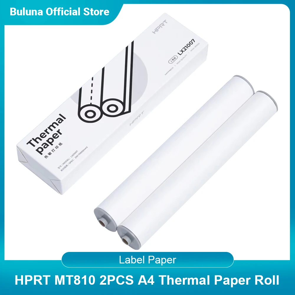 2PCS-A4-Thermal-Paper-Roll-for-HPRT-MT810-Thermal-Printer-BPA-free-10 ...