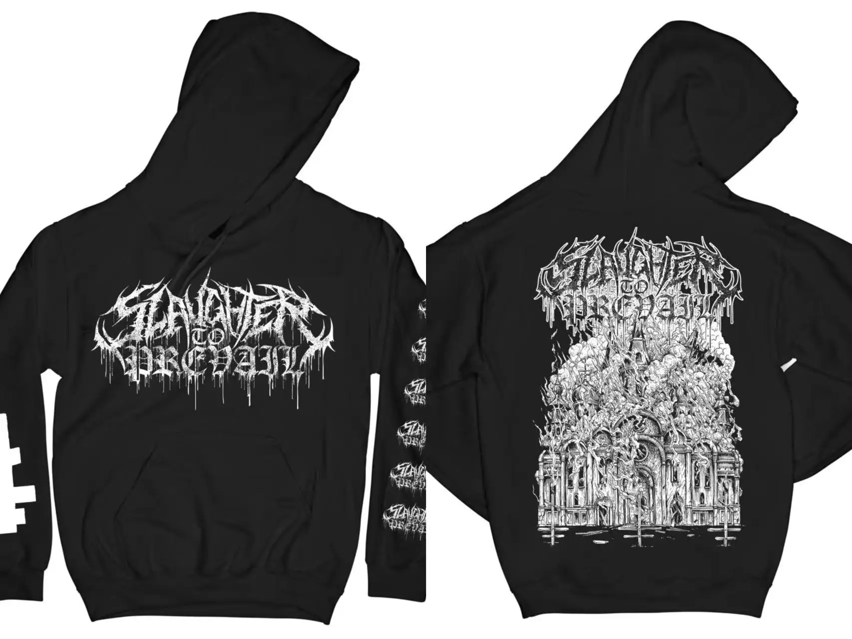 SLAUGHTER-TO-PREVAIL-Burning-Church-Hoodies-Mens-Long-Sleeve-Hoody-Tops ...