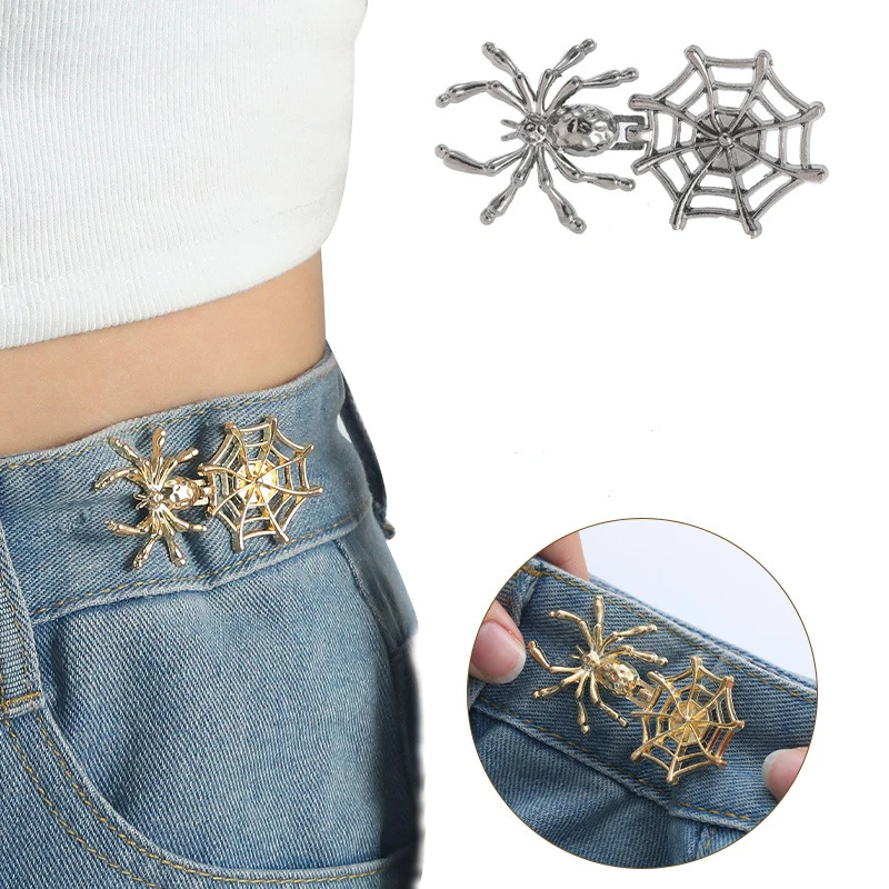 Spider-Web-Waist-Buckle-Adjustable-Detachable-Pants-Clips-Waist ...