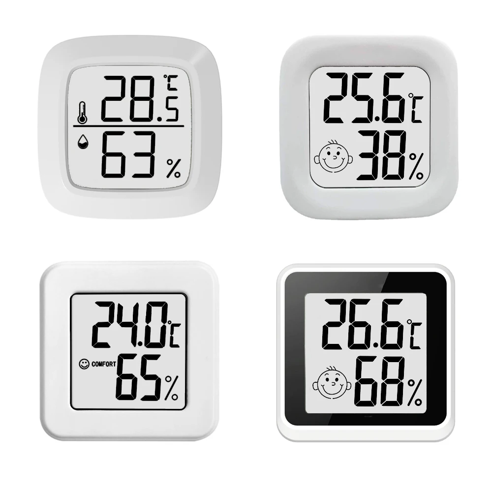 Mini LCD Digital Thermometer Hygrometer Indoor Room Temperature ...