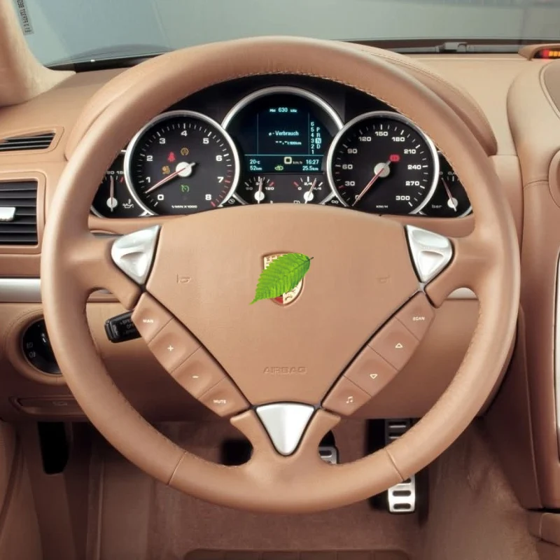 DIY-Black-Alcantara-Leather-Carbon-Fible-Car-Steering-Wheel-Cover-For ...