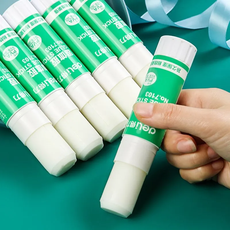 Deli-Rotating-White-PVA-Glue-Sticks-Washable-Fast-Dry-Office-School ...