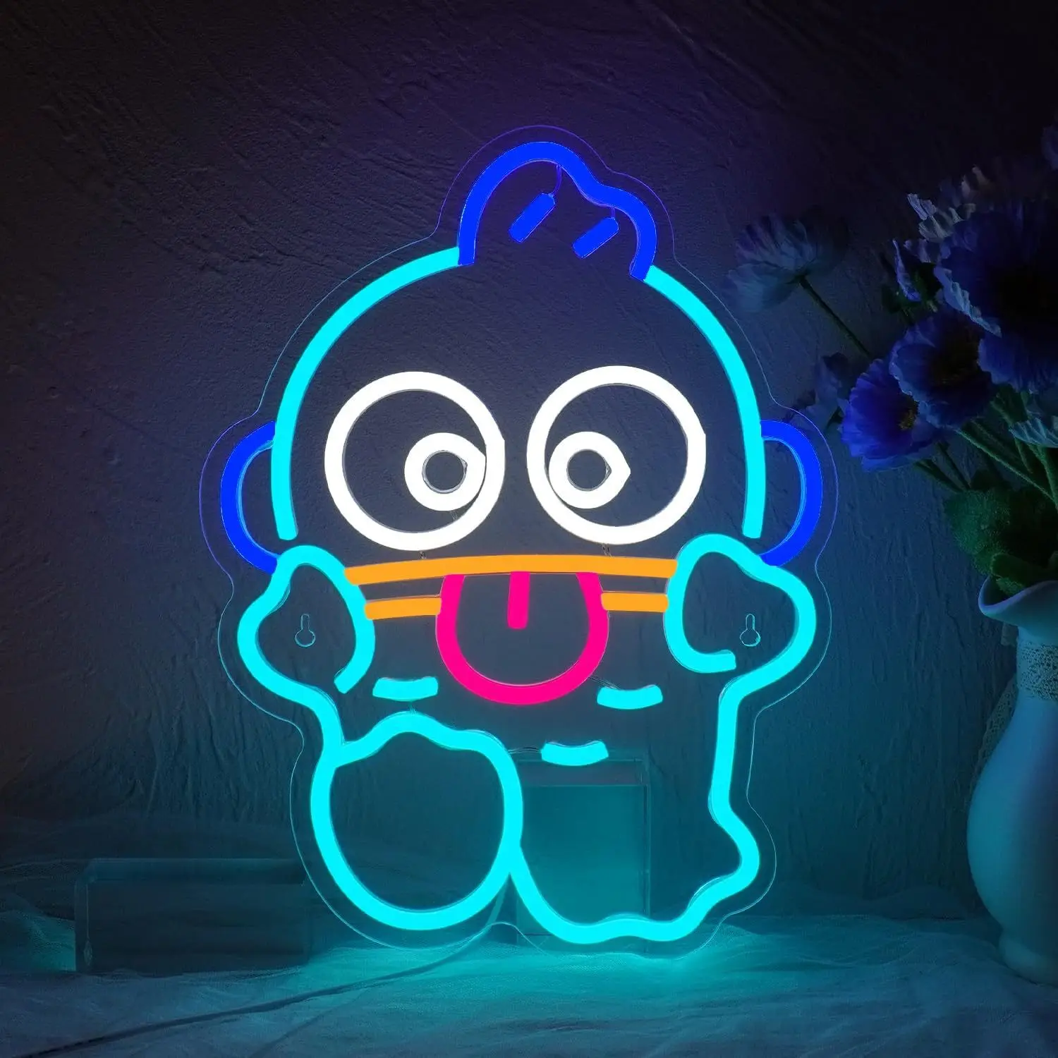 Why This Light Neon Blue Aesthetic LED Sign Became My Bedroom’s ...