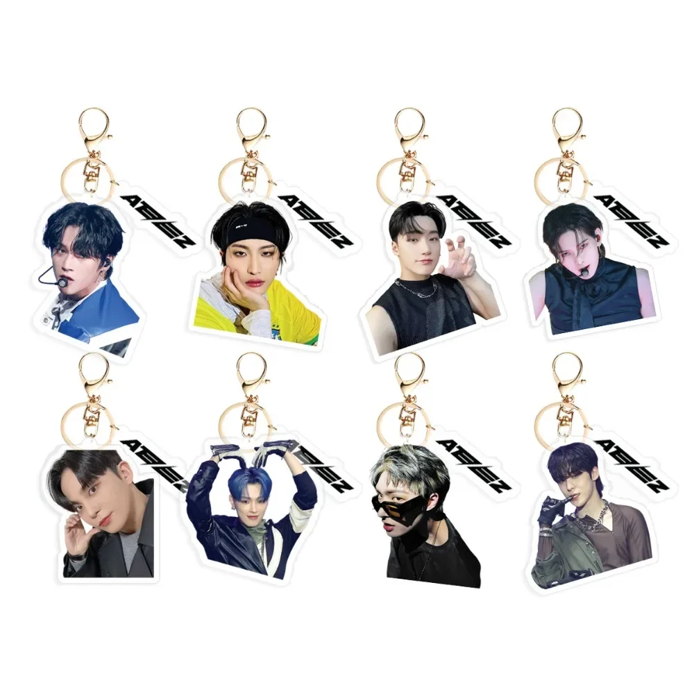 KPOP-ATEEZ-Guerrilla-Merch-Keychain-for-Women-Men-Kawaii-Fashion ...