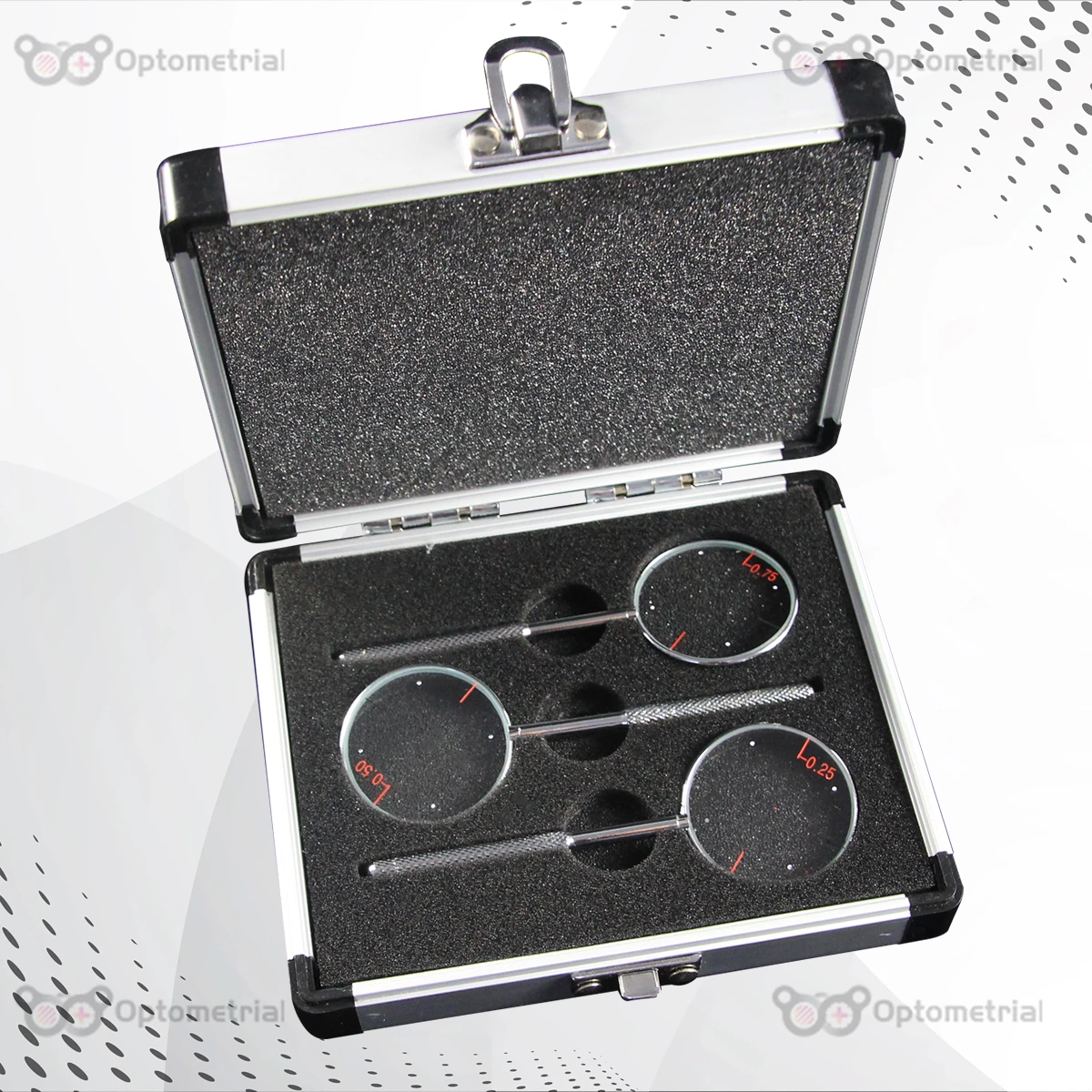 Premium Optometric Jackson Cross Cylinder 68mm 4 dots Diection 0.25 / 0 ...